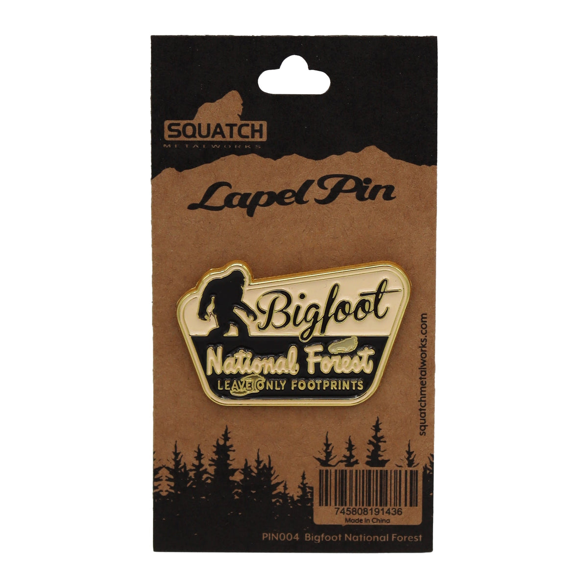 Bigfoot National Forest - Lapel Pin – Squatch Metalworks