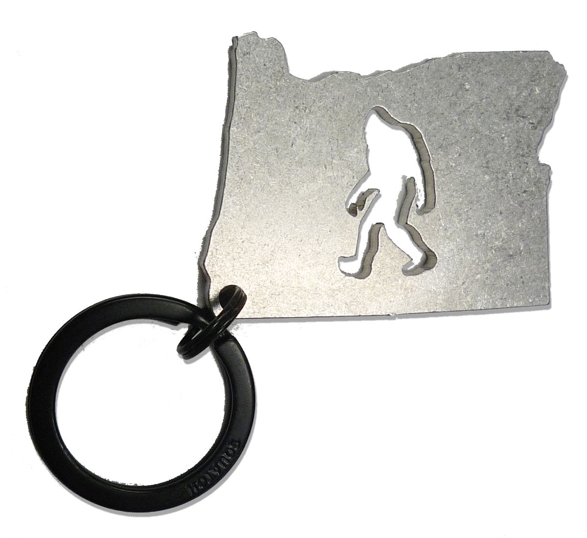 Oregon Bigfoot - Keychain – Squatch Metalworks