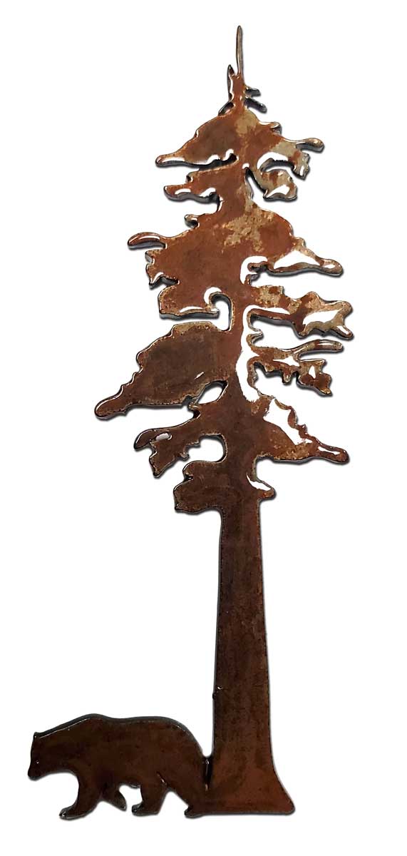 Redwood with Bear - Magnet – Squatch Metalworks